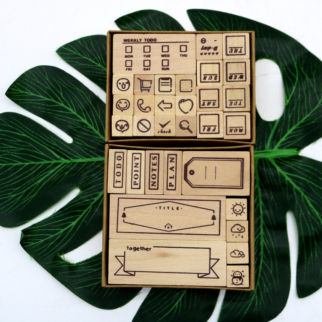 Day Planner Stamp Set, Weather Stamp, Weekly Planner Stamps Diary ...