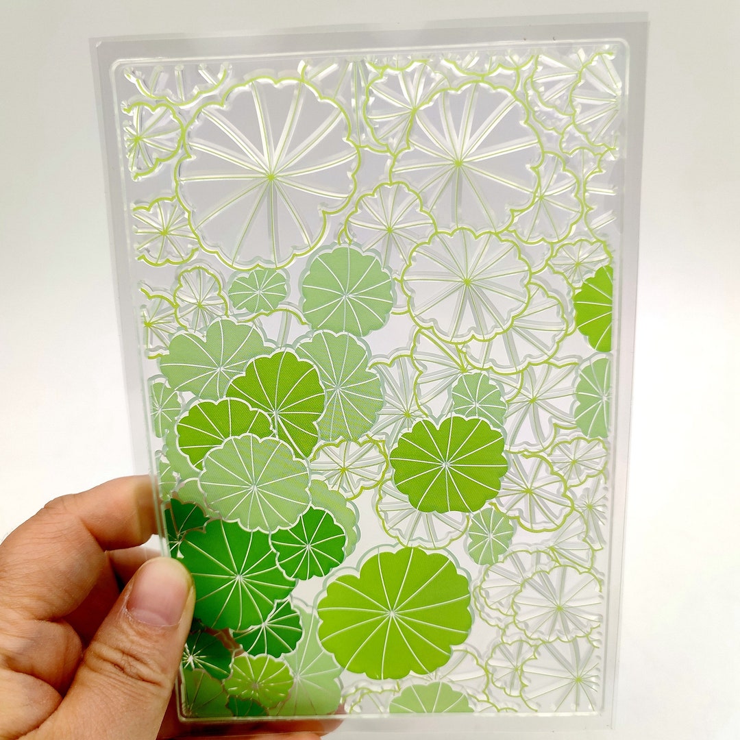 Large Background Stamp Lotus Leaves Stamp Card Making Scrapbooking ...