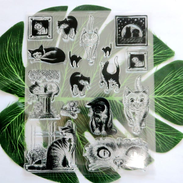 Cat Stamp - Etsy