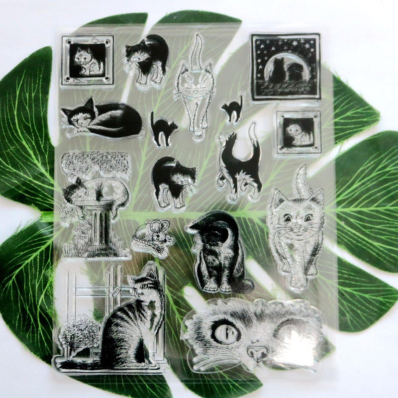 Cat Stamp - Etsy