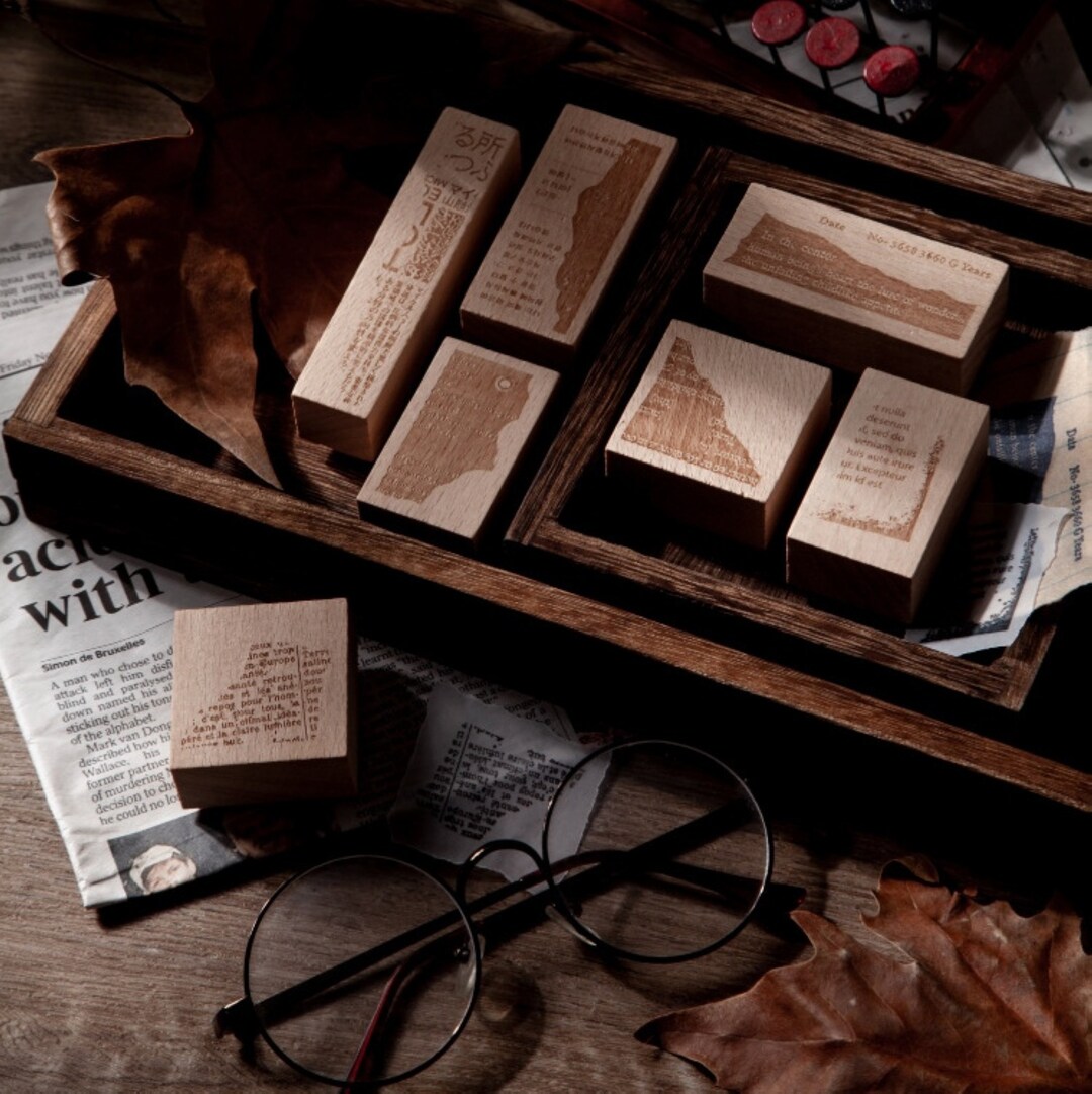 Old Newspapers Stamp for Cardmaking Scrapbooking Journal - Etsy