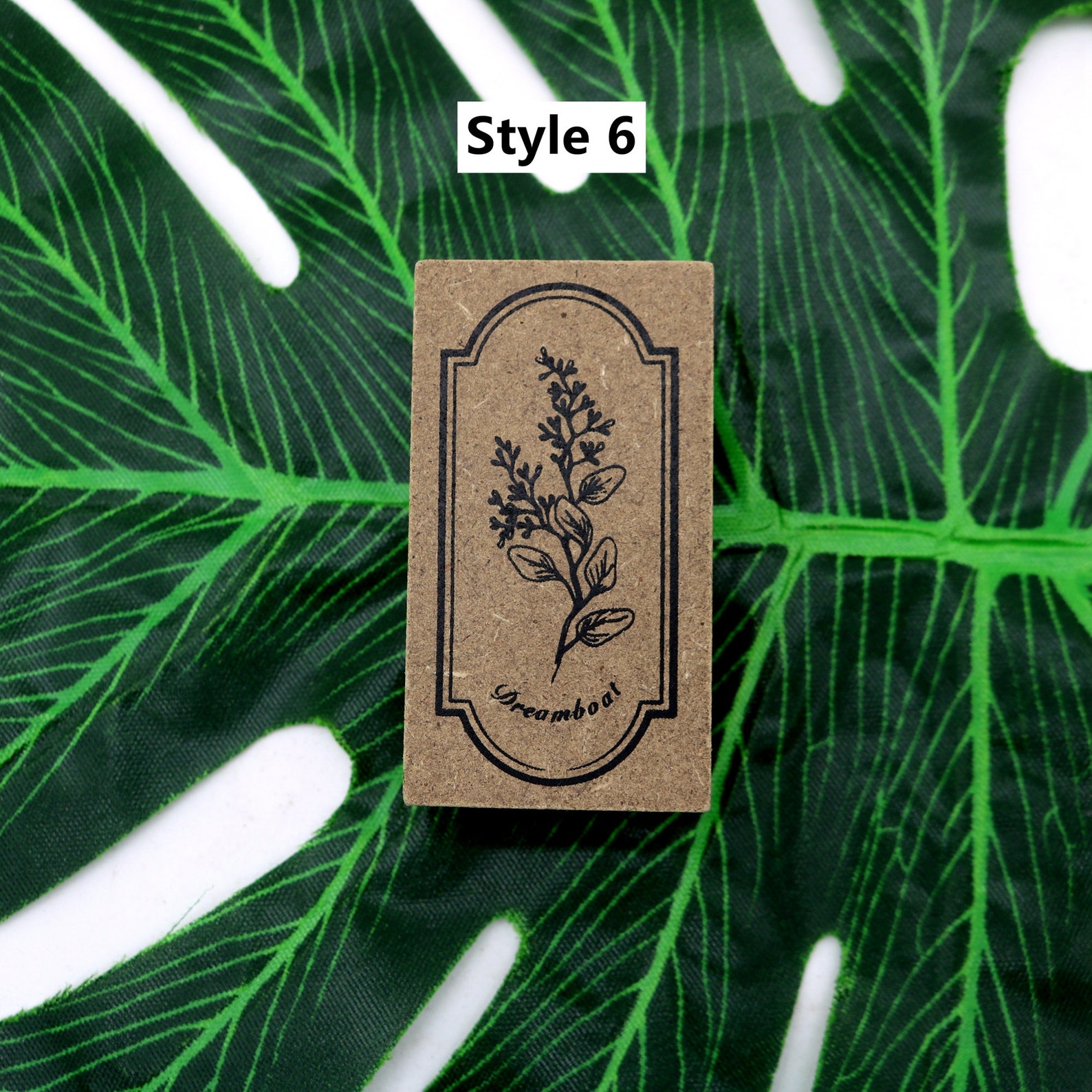 Floral Wood Rubber Stamps Frame Border Stamp Stamp for Art Journal ...