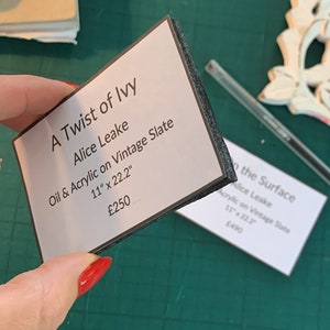 Art Label Description Display Card Templates for Professional Artists ...