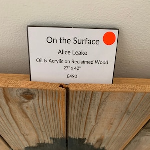 Art Label Description Display Card Templates for Professional Artists ...