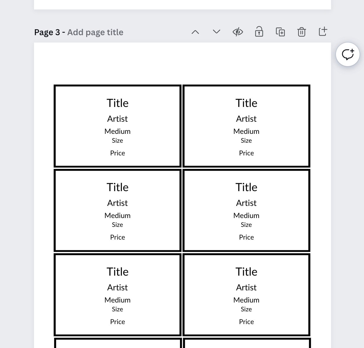 Art Label Description Display Card Templates for Professional Artists ...