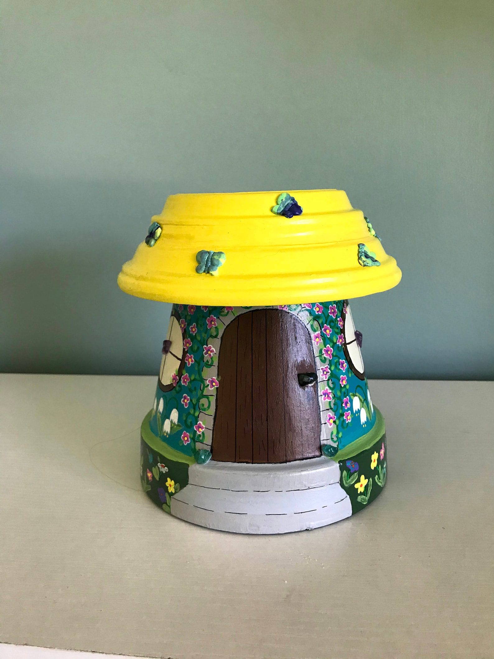 Be at Peace Hand-painted Pot - Etsy