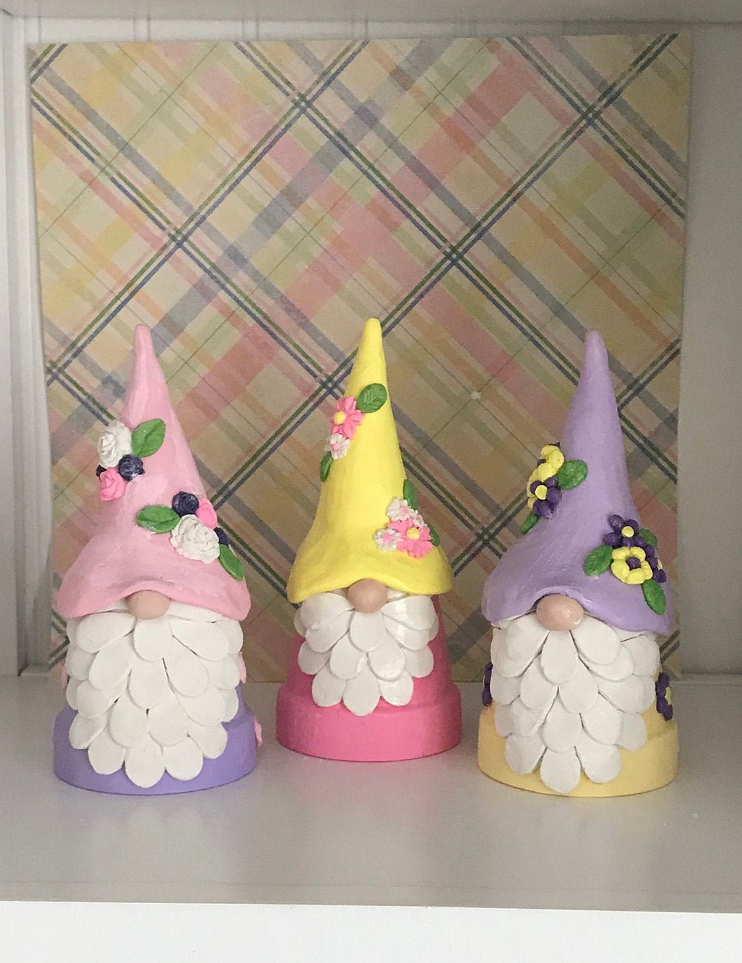 Set of Three Spring/summer Gnome - Etsy