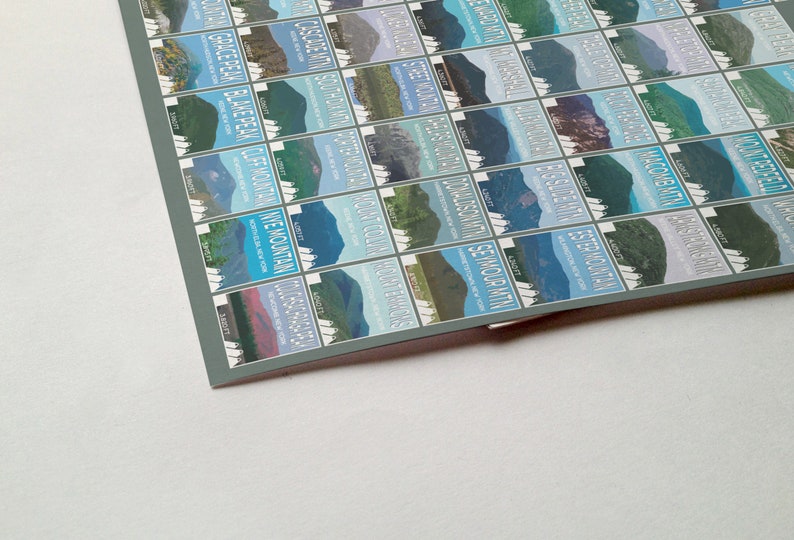 Peak Tracker Adirondacks High Peaks Poster 46er Adirondacks Decor ...