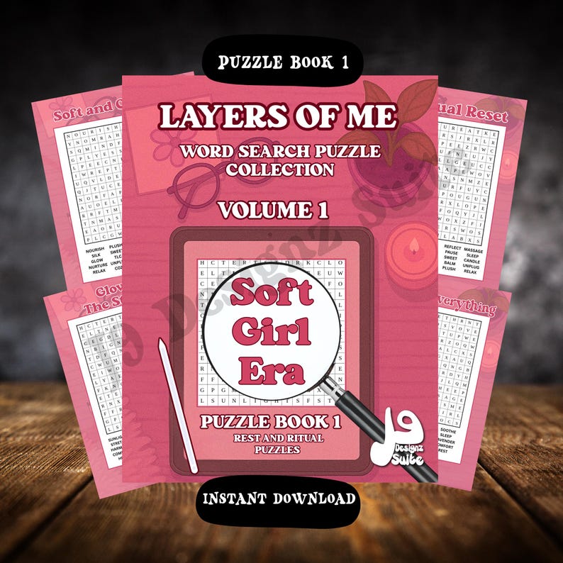 Layers of Me Word Search Puzzle Book Bundle | Printable & iPad Word ...