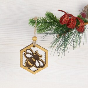 Honey Bee Honeycomb Snowflake Tessellation Ornament - Etsy
