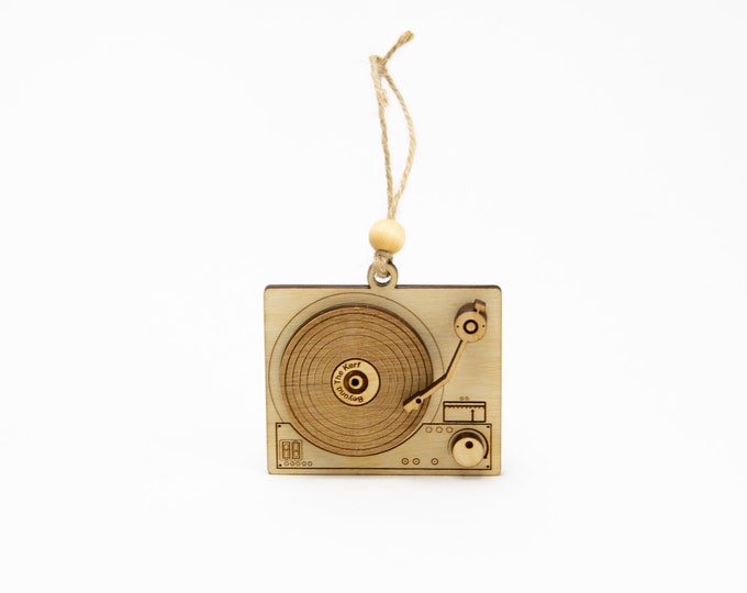 Blown Glass Record Player Christmas Ornament Vinyl Record ...