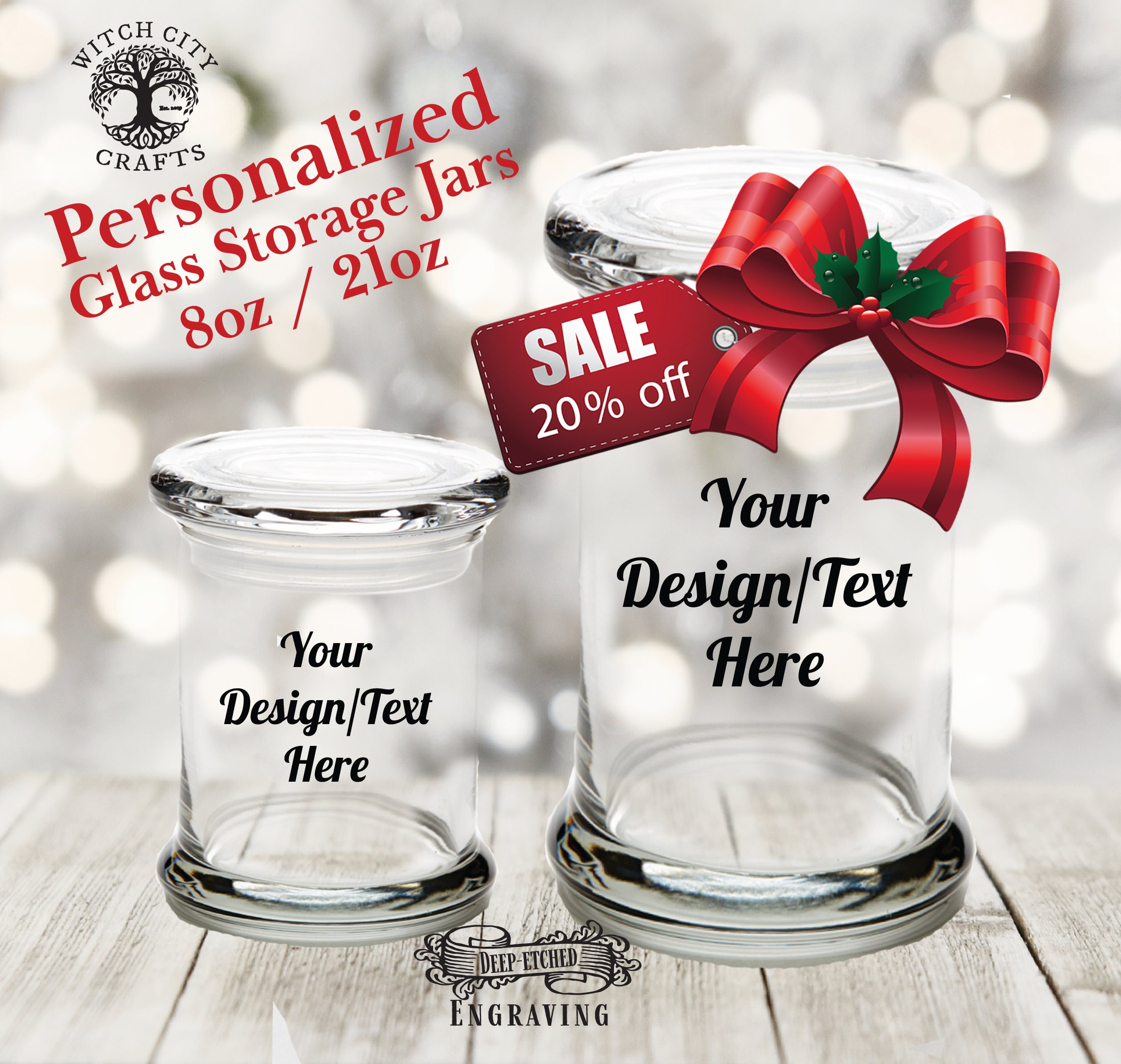 Personalized Glass Jars With Lids
