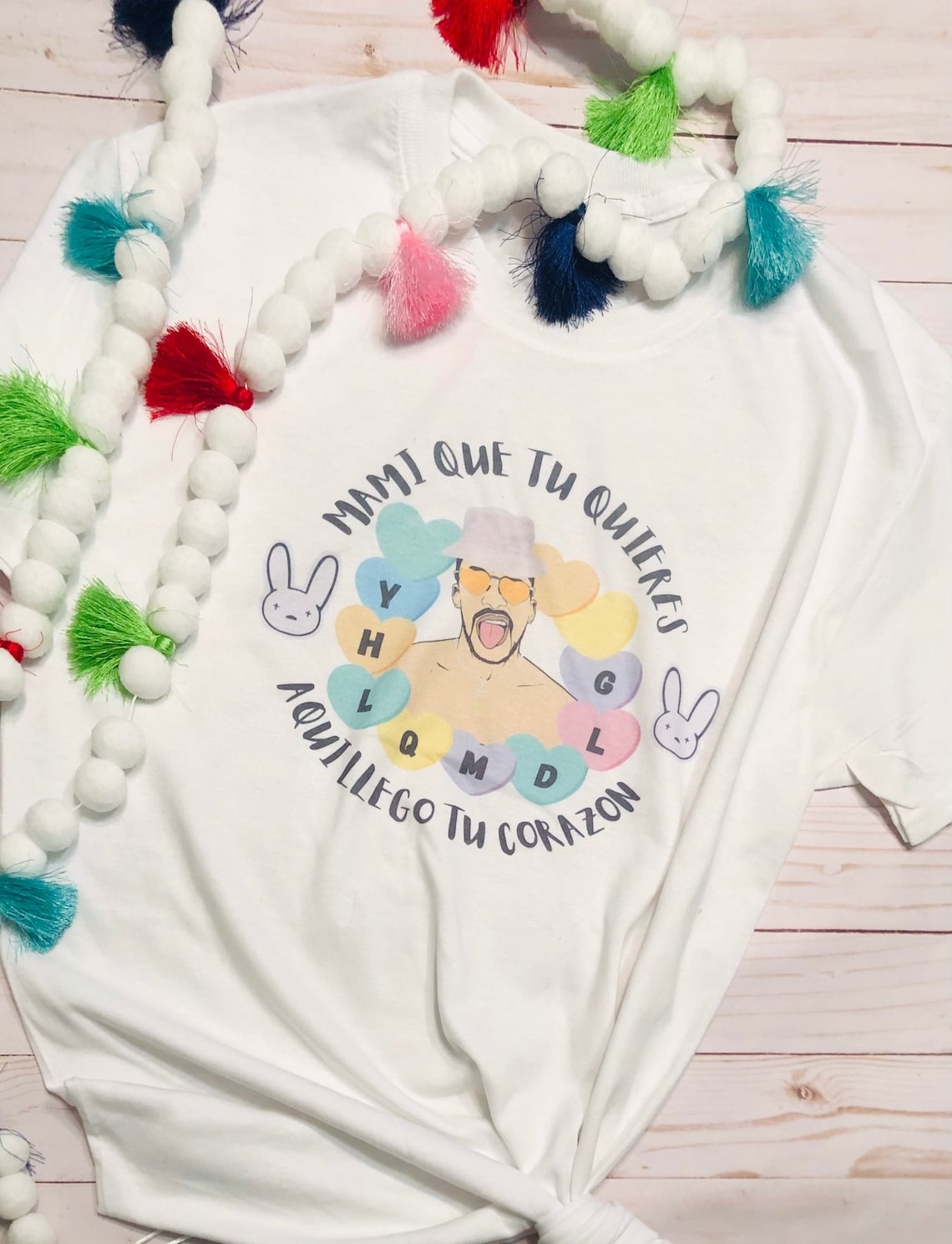 Bad bunny valentines shirt bad bunnyvalentines tee | Etsy