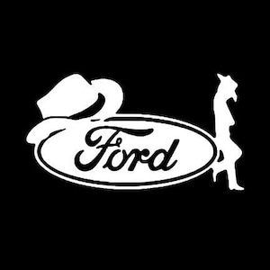 Ford Cowboy Truck Vinyl Decal: Country Western Sticker - Etsy