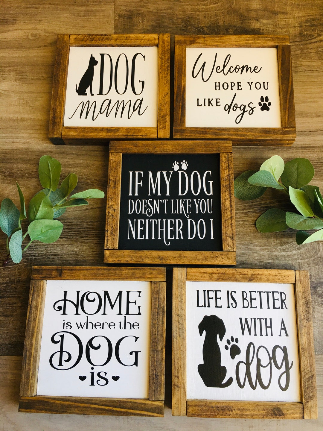 Small Dog Signs, 7x7 Farmhouse Style Signs, Handmade Decor, Home Mini ...
