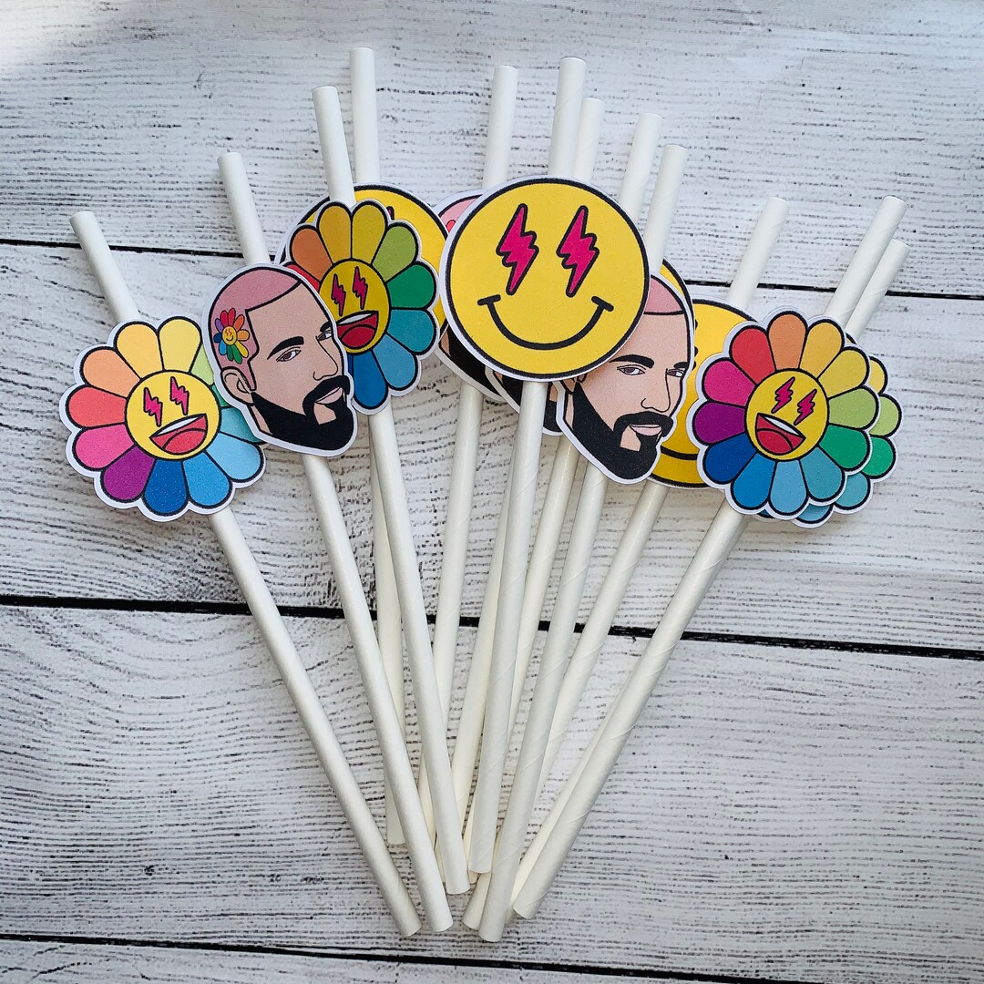 J Balvin Party Straws J Balvin Party Mi Gente Latino Gang - Etsy