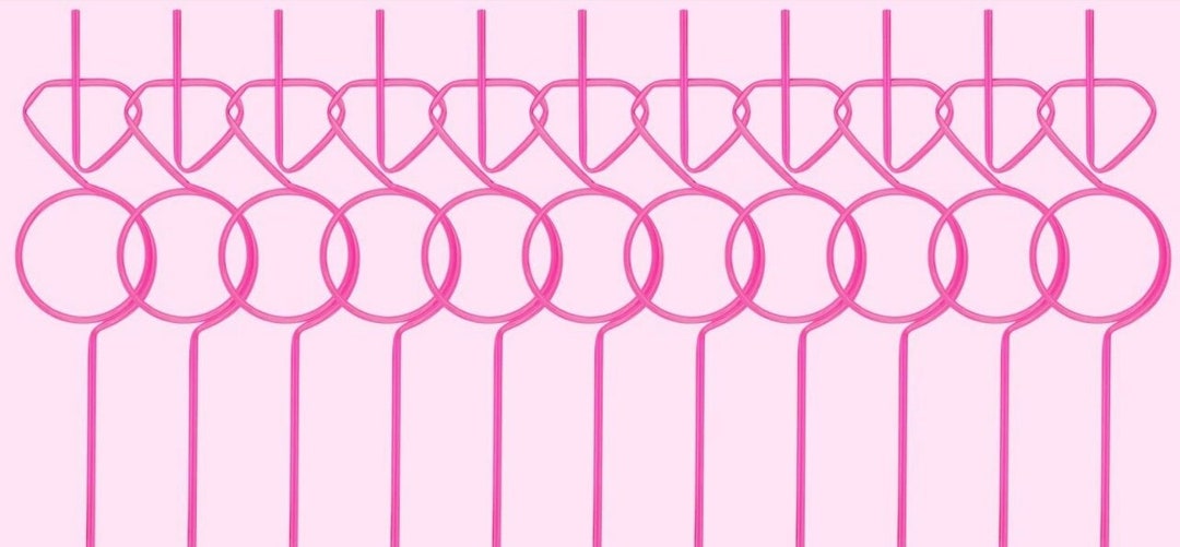 Diamond Plastic Straw | Bachelorette Party Straw | Bach Straws ...