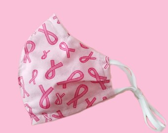 Breast Cancer Awareness Face Mask | Etsy