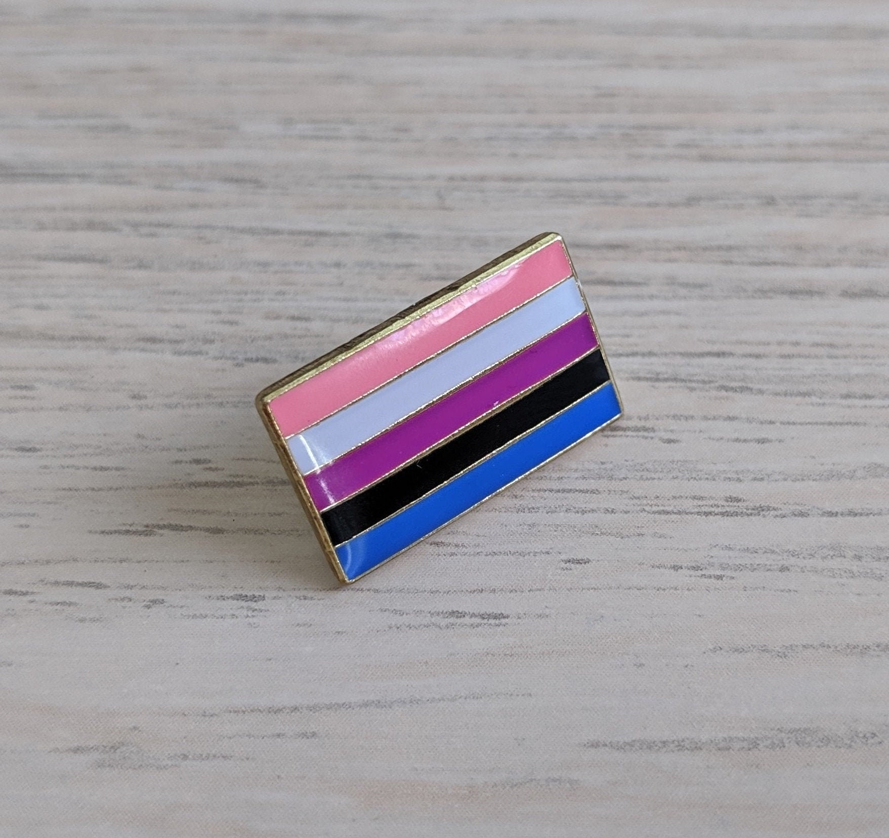 Genderfluid Flag Enamel Pin Genderfluid Pride Pin Gender Etsy