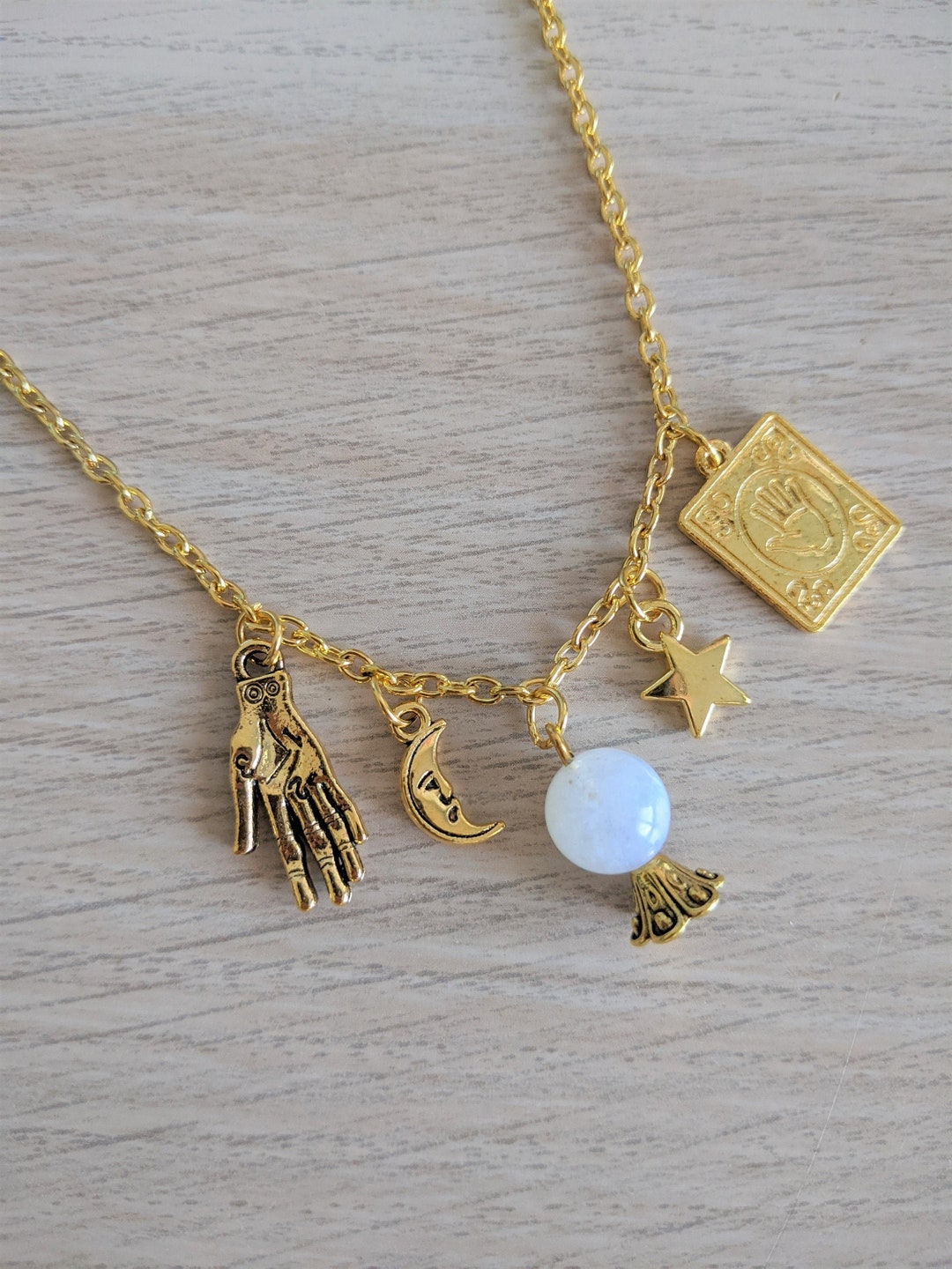 Magic Charm Necklace Witch Jewelry, Cute Crystal Ball Tarot Fortune ...