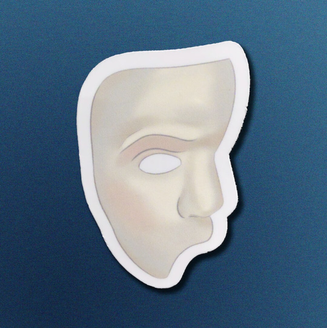 The Phantom's Mask Sticker (west End Edition) - Inspired by Phantom of ...