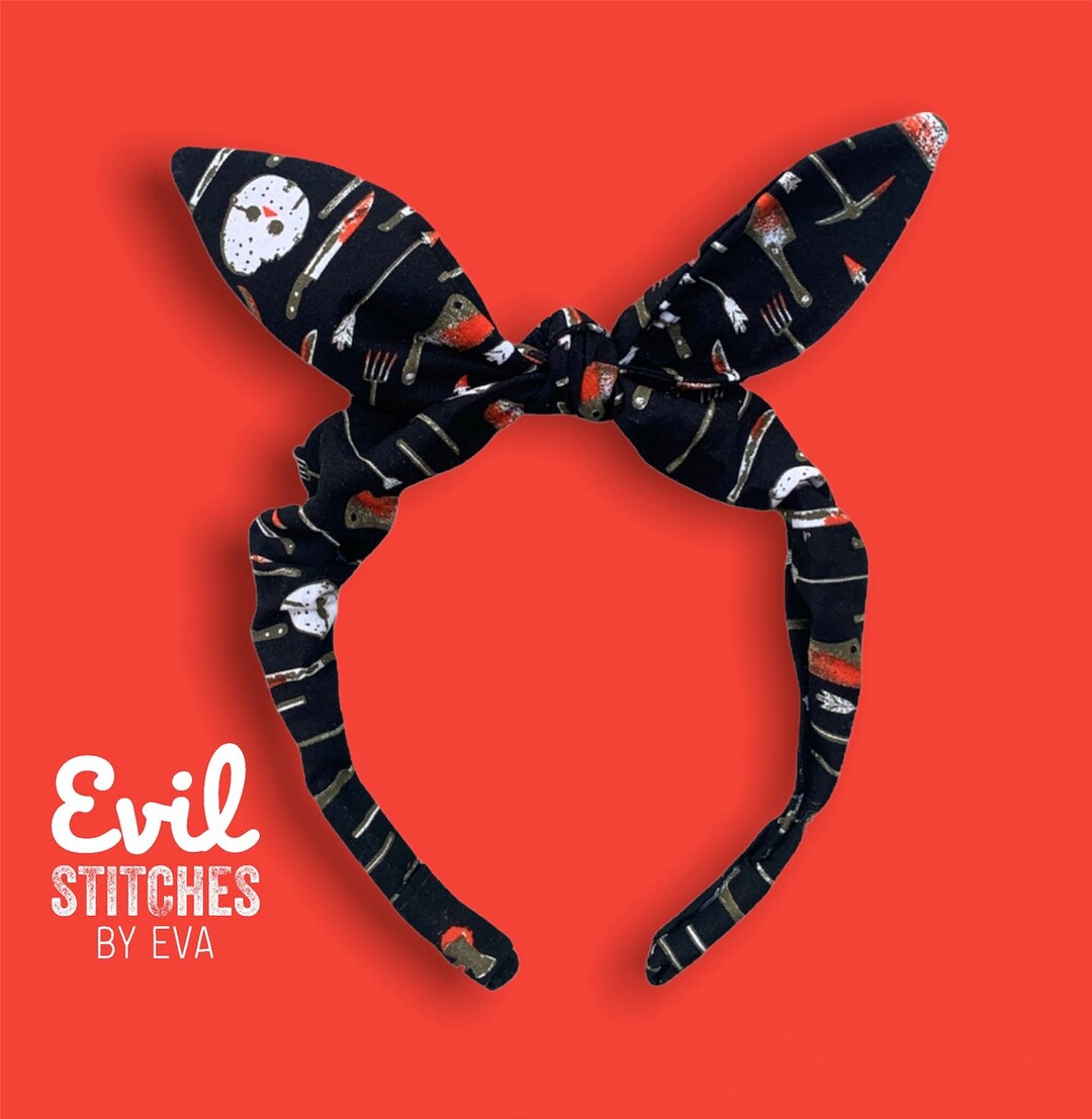 Jason Horror Movie Knotted Bow Headband - Etsy