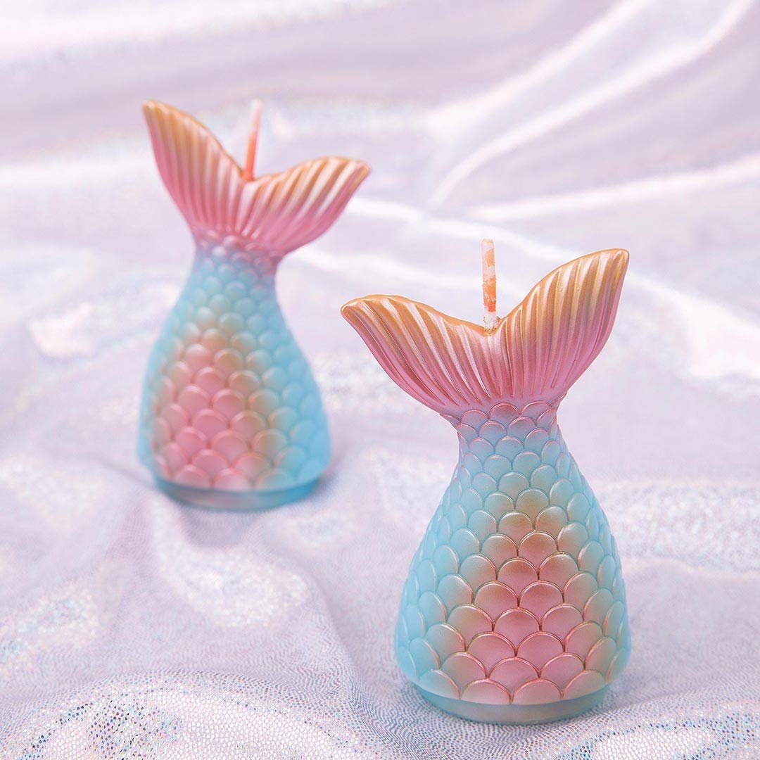 Mermaid Birthday Candle mermaid Tail Candlemermaid Party - Etsy
