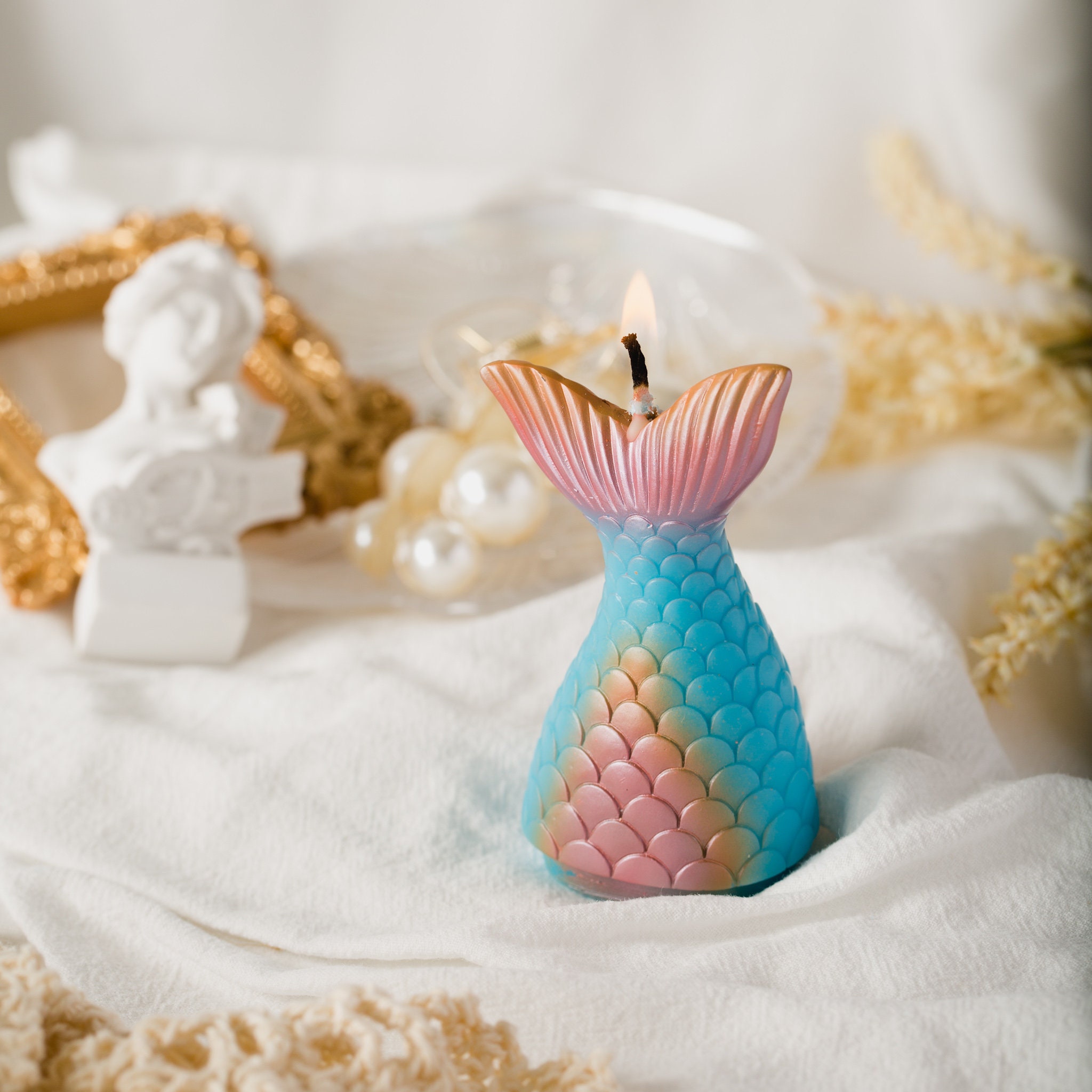 Mermaid Birthday Candle mermaid Tail Candlemermaid Party - Etsy
