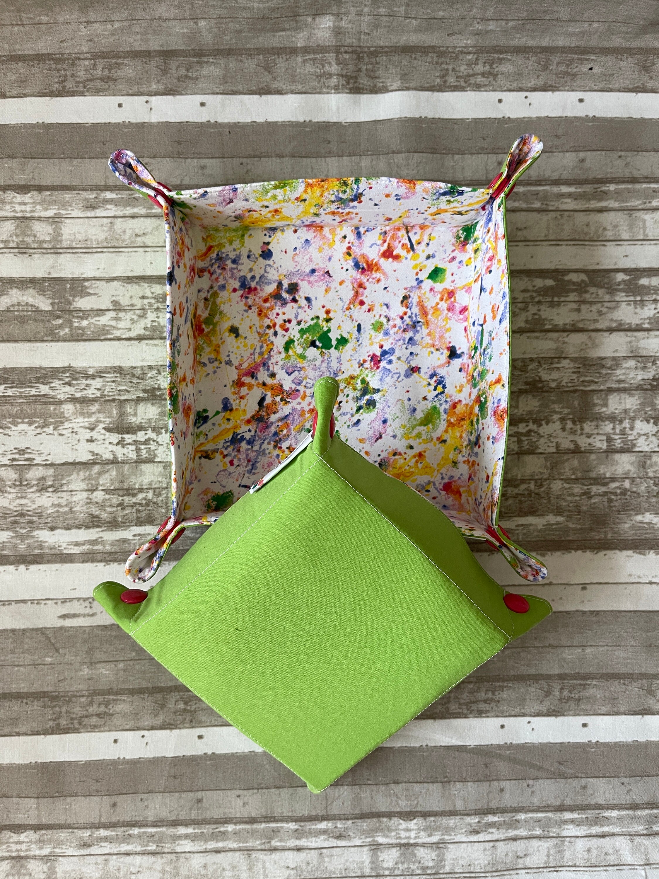 Square Fold up Tray, Stitching Tray, Gift for Stitcher, Flattens for ...