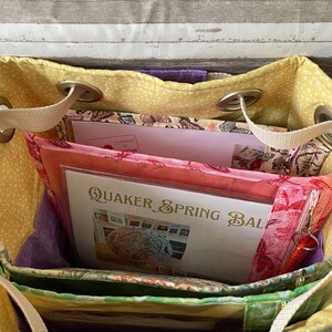 Pucker up Tote Bag, Tilda Fabrics Bloomsville, Cross Stitch Project ...