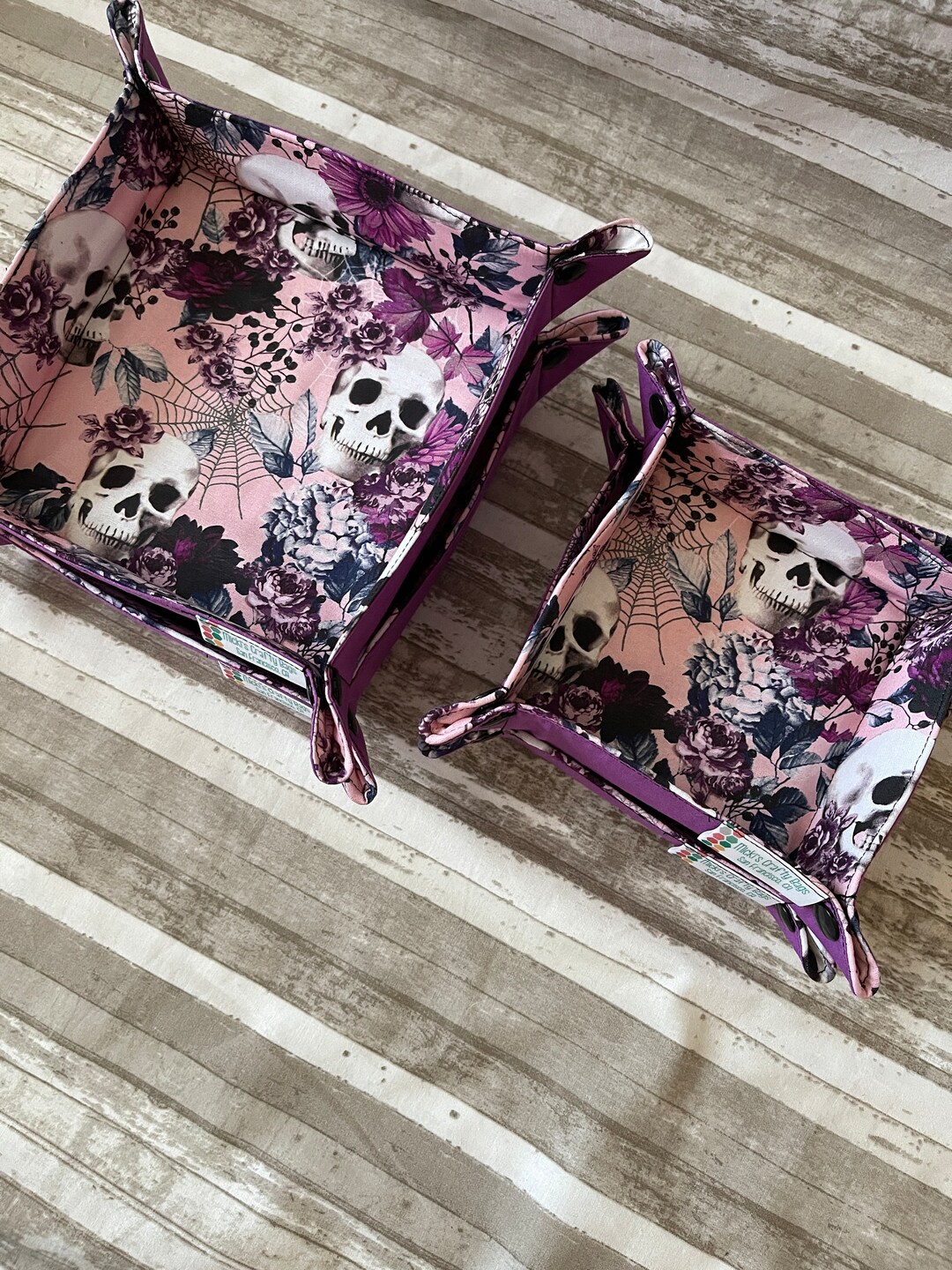 Square Fold up Tray, Stitching Tray, Gift for Stitcher, Flattens for ...