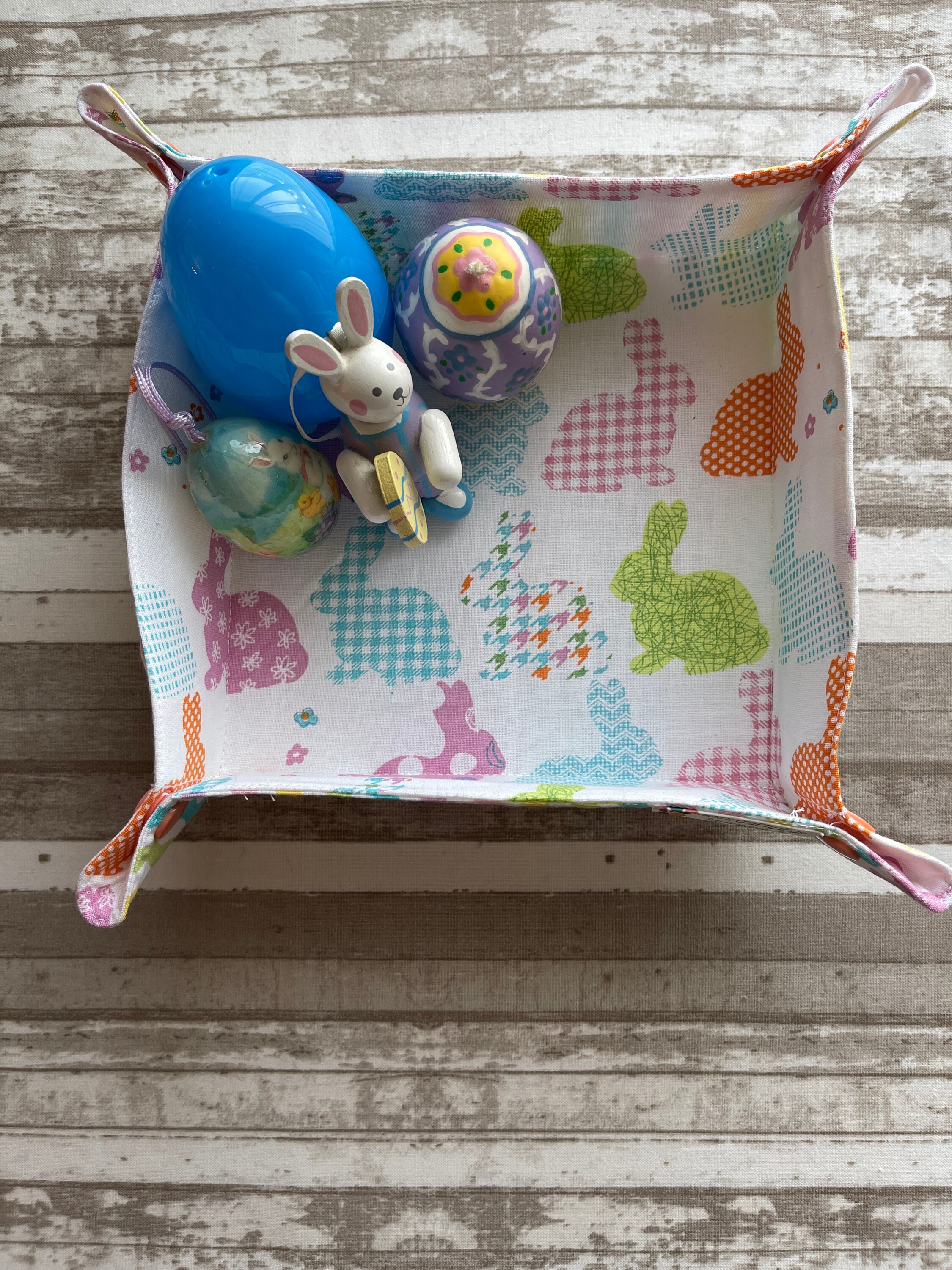 Handmade Easter Fabric Tray, Stitching Spot Organizer, Stitcher Gift ...