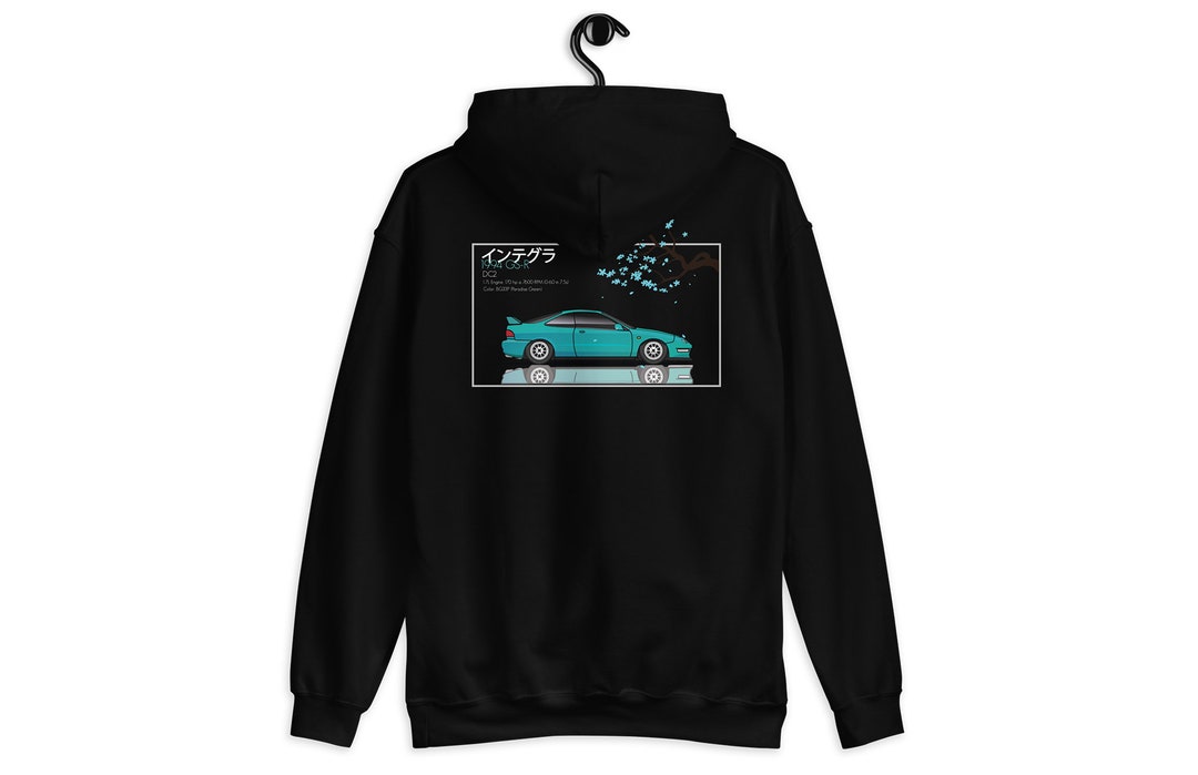 Made to Order Unisex 1994 Acura Integra DC2 GSR JDM Graphic Hoodie With ...