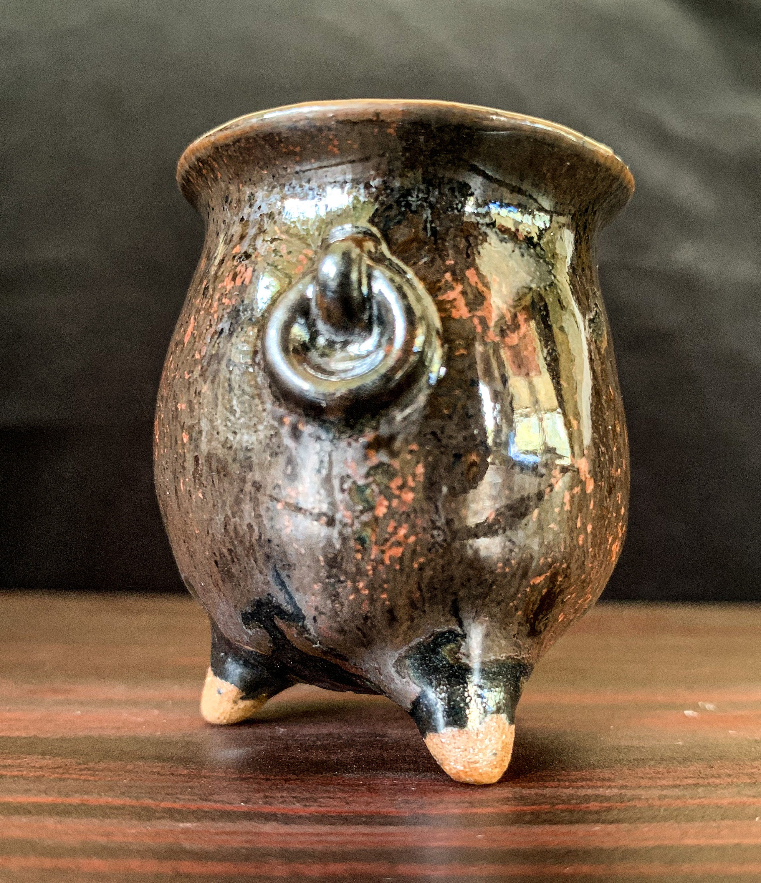 Tiny Ceramic Cauldron- Goddess of Rust - Etsy