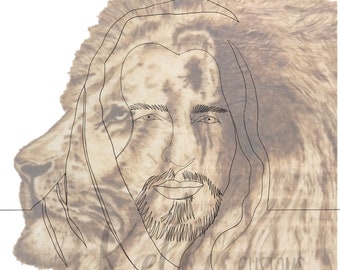 Jesus Face Line Art - Etsy