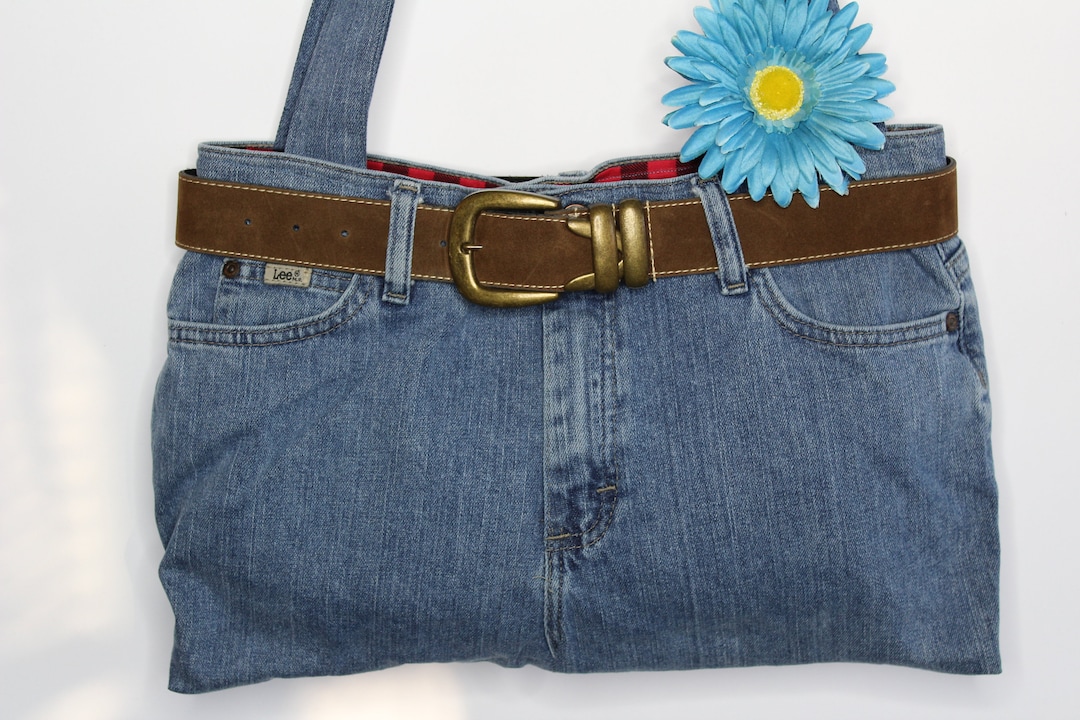 Jean Shoulder Purse, Denim Shoulder Purse, Jean Shoulder Bag, Denim ...