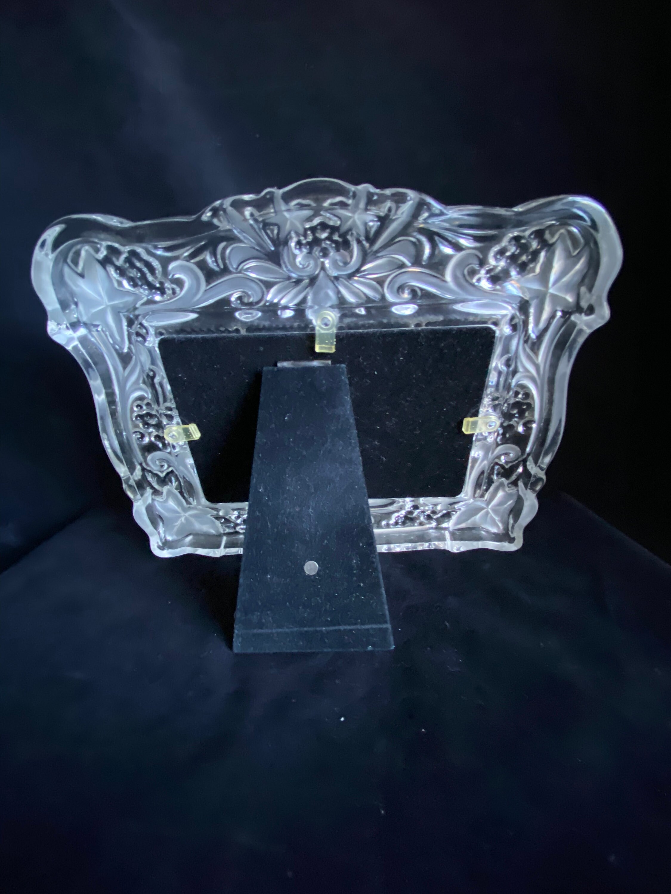 Vintage Mikasa Crystal Double Wedding Picture Frame-anniversary Photo ...