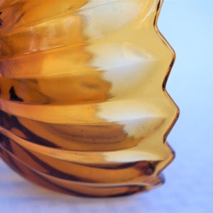 Fall Decor Dark Yellow Flower Glass Compote Lotus Blossom - Etsy