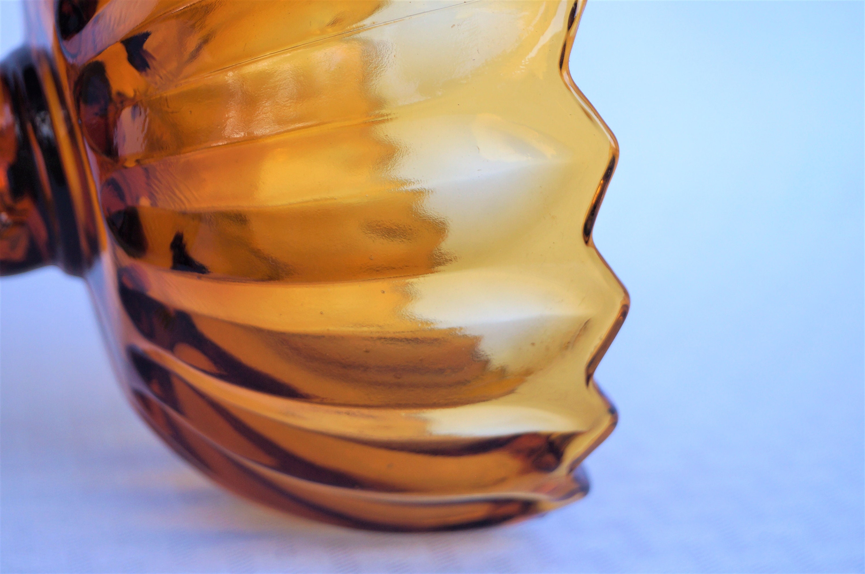 Fall Decor Dark Yellow Flower Glass Compote Lotus Blossom - Etsy