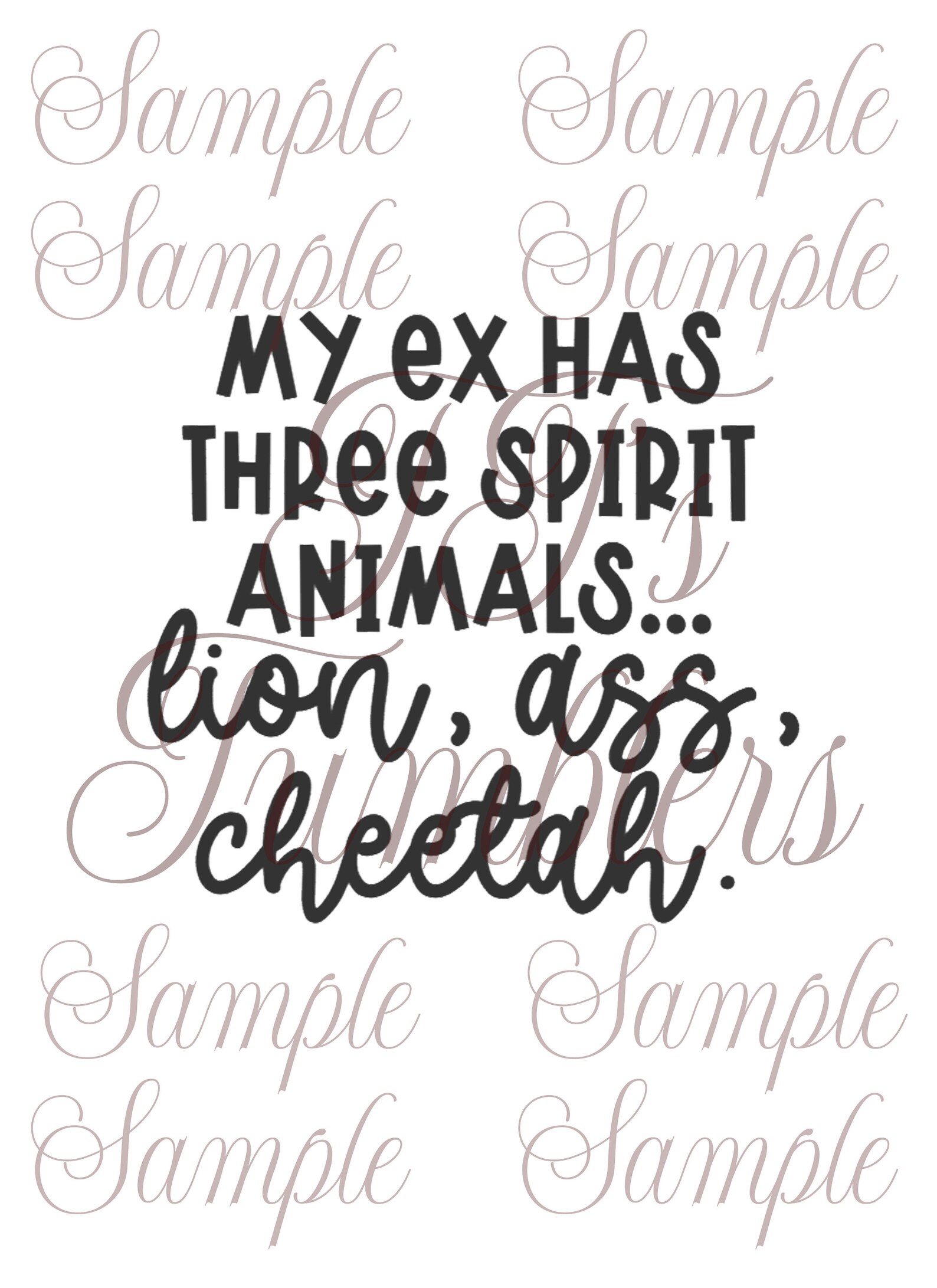 Ex Spirit Animal PNG Digital Download - Etsy