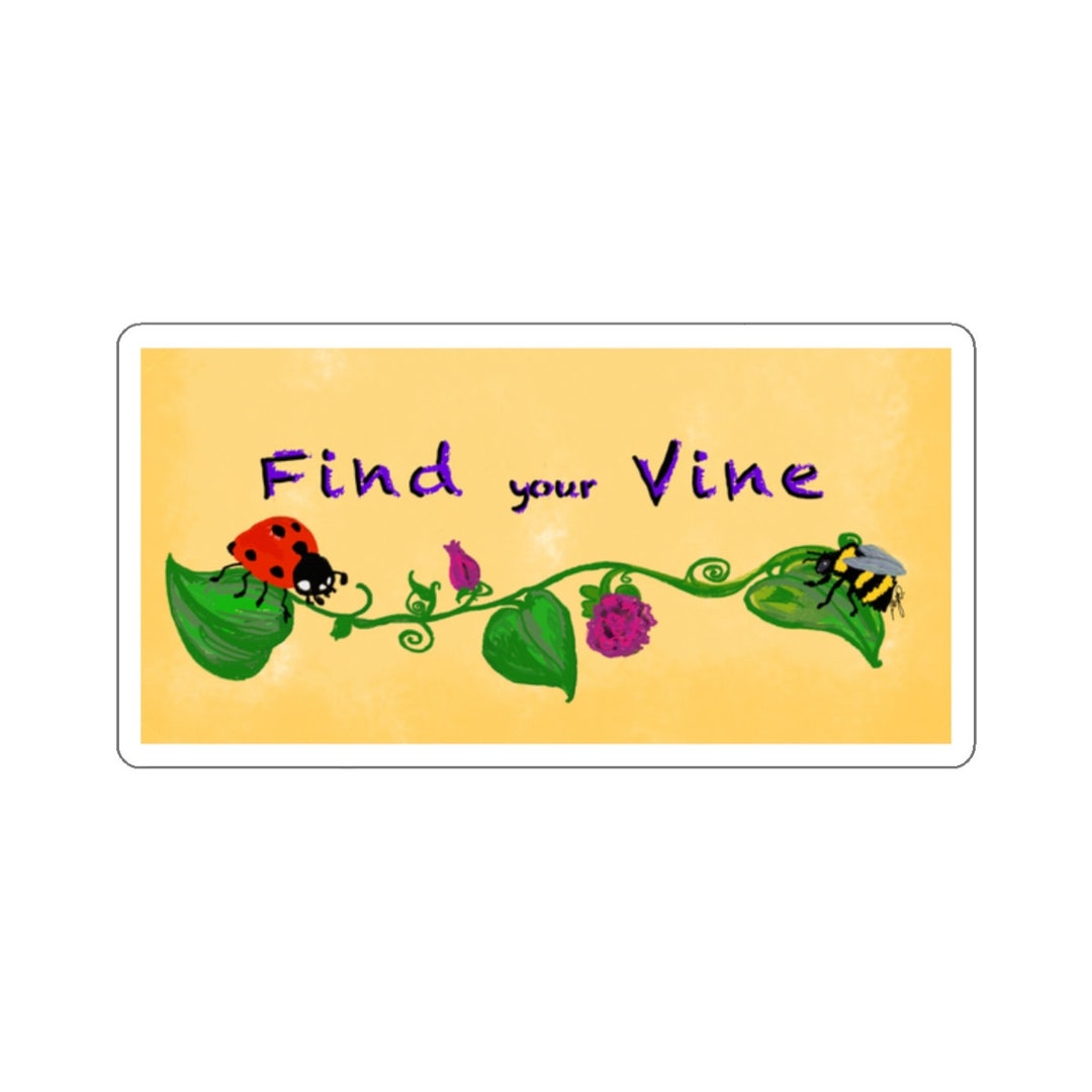 Garden Bug Sticker Find Your Vine - Etsy