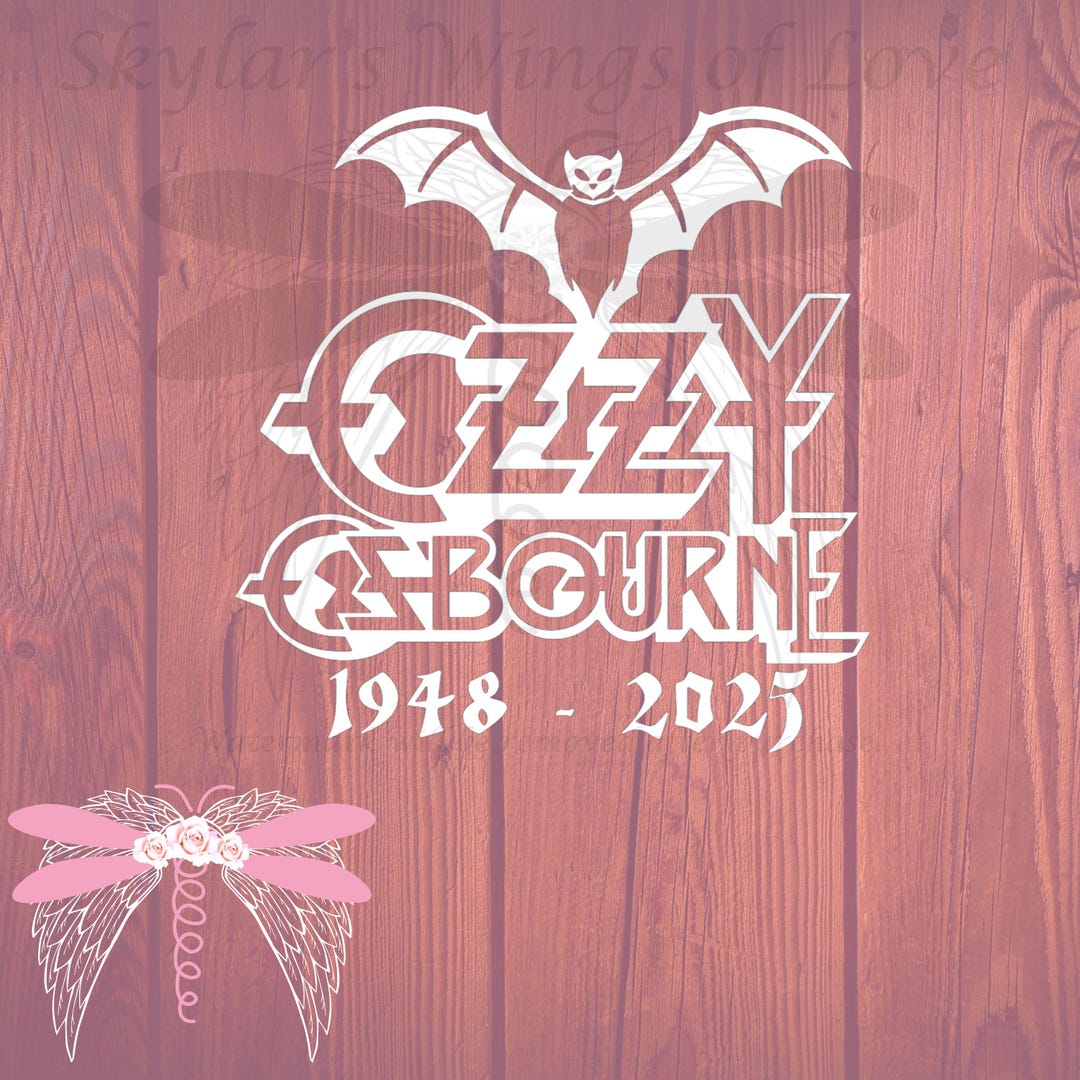 Ozzy Osbourne - Memorial - Remembrance - Decal - Vinyl - Etsy