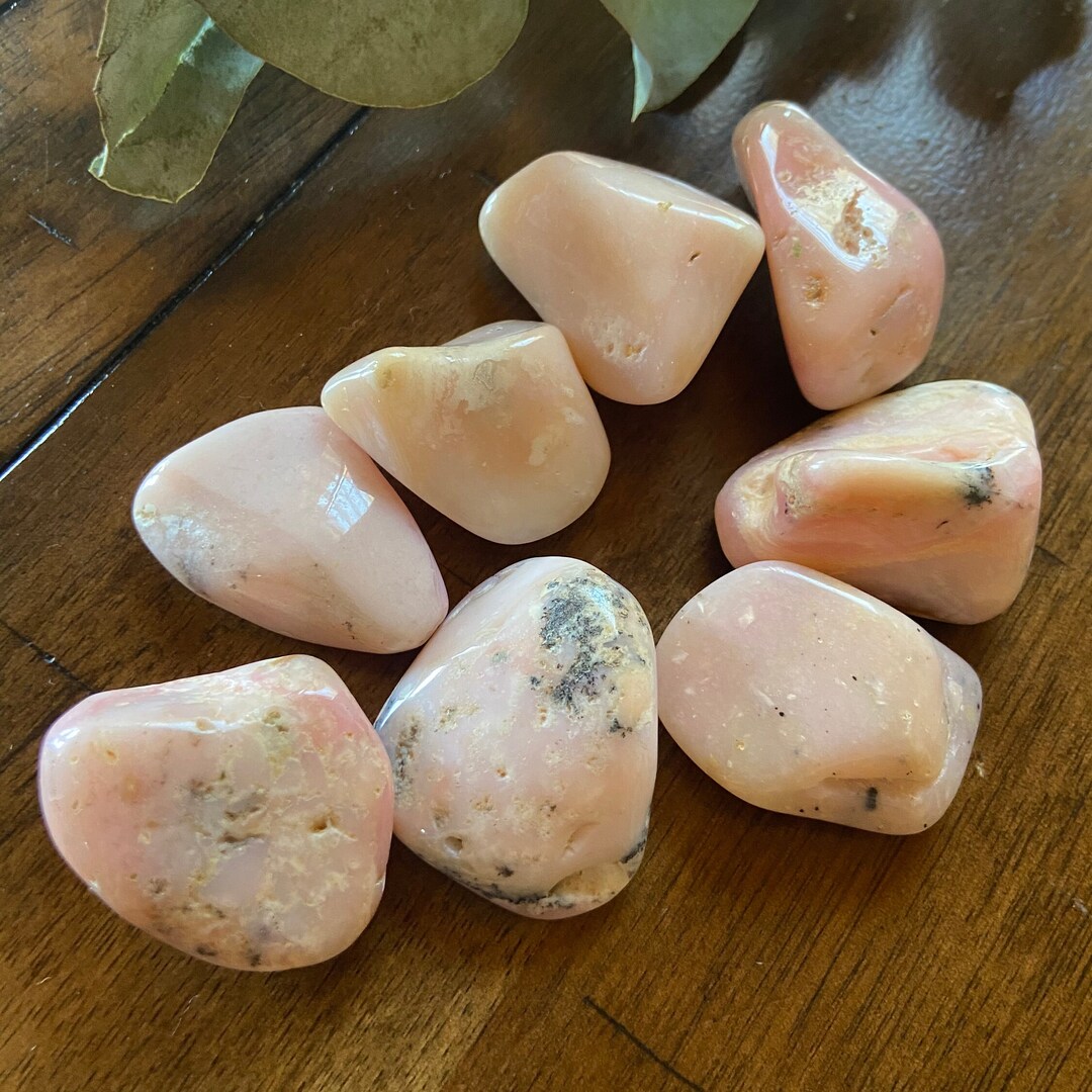 Pink Opal Tumbled Stone - Etsy