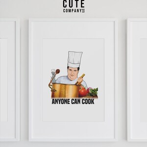 Anyone Can Cook Wall Art Ratatouille Wall Art the Office - Etsy