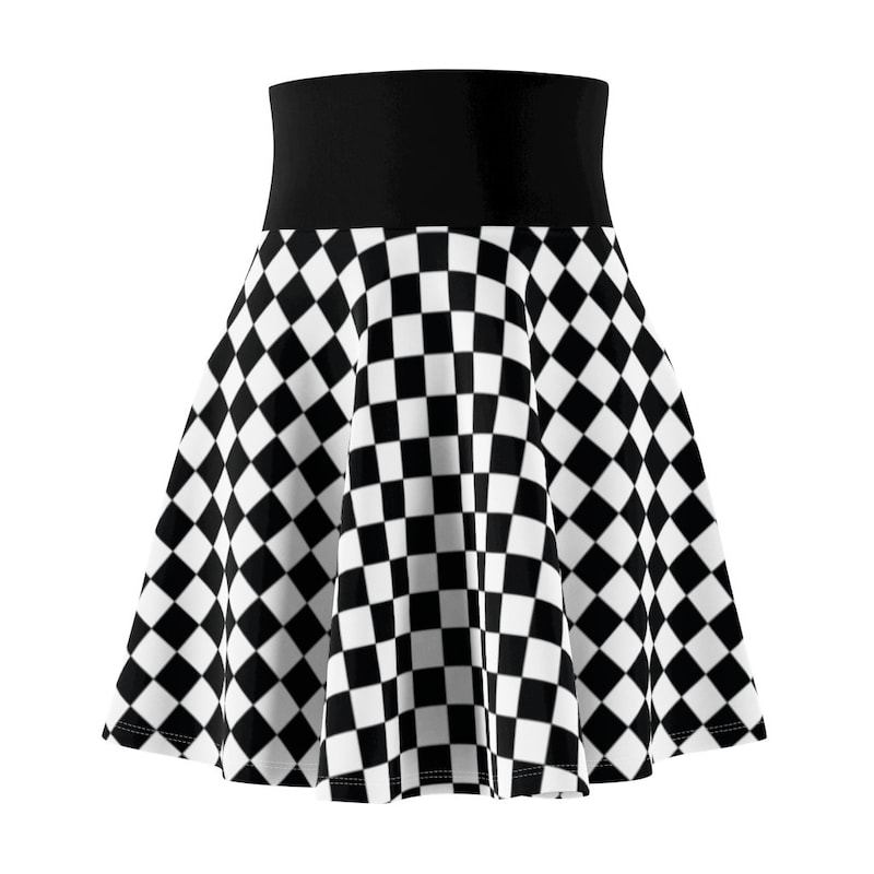 Checkered Skirt - Etsy