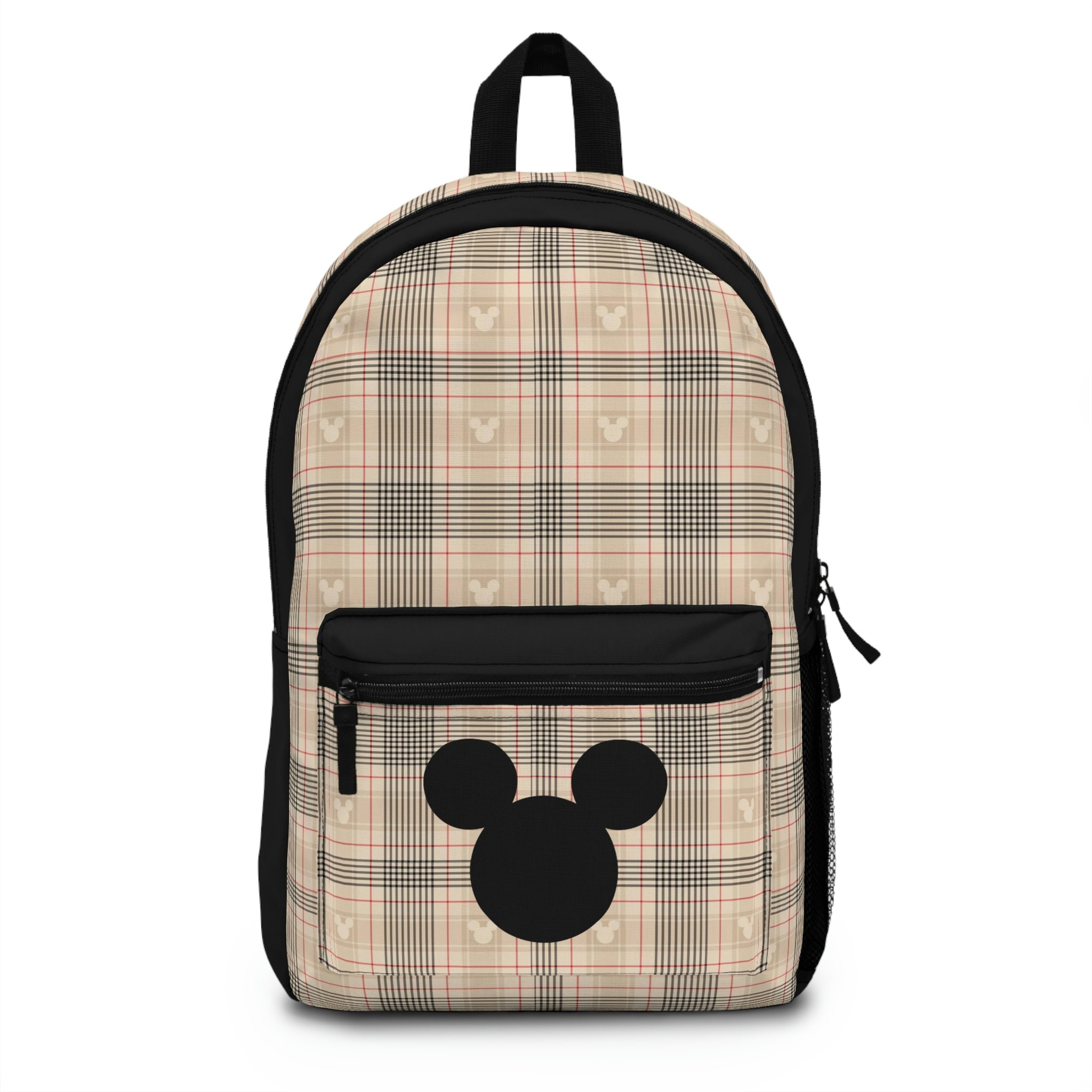 Disney Backpack, Disney Plaid Backpack, Mickey Backpack, Disneyland ...