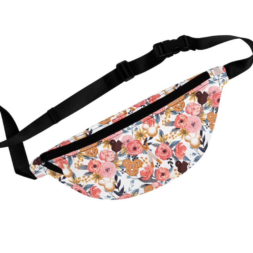 Disney Fanny Pack, Disney Bag, Floral Snacks Fanny Pack, Disney Snacks ...