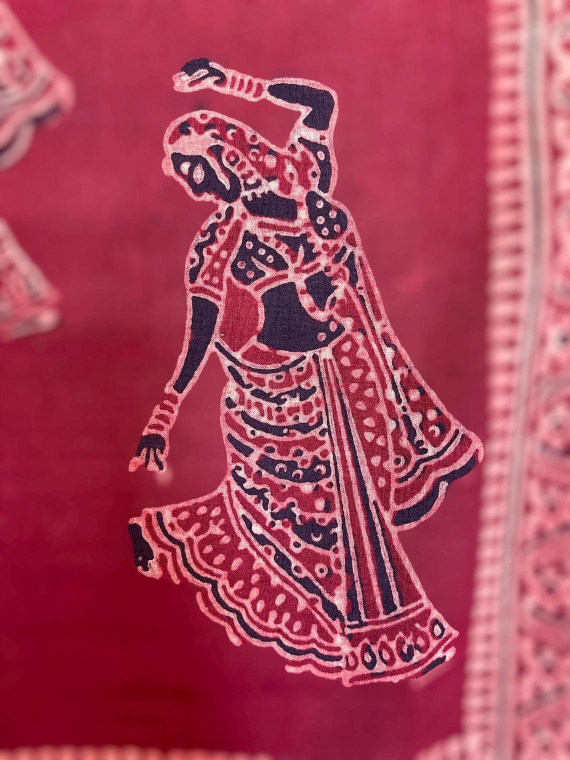 Gujarati Dupatta Eco Friendly Sindhi Ajrak Scarf, Resist Dyed Indian ...