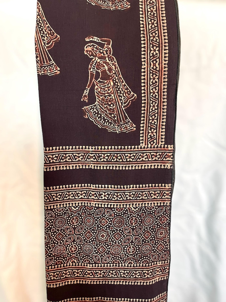 Sindhi Ajrak Scarf Resist Dyed Gujarati Dupatta, Eco Friendly Indian ...