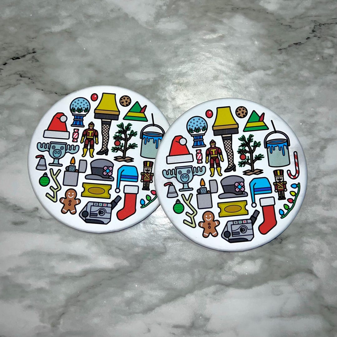 Christmas Movie Icons Coasters (set of 2) - Etsy